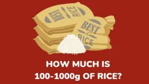 How Much Is 100 - 1000g Of Rice | Kitchen Measurements - millenora